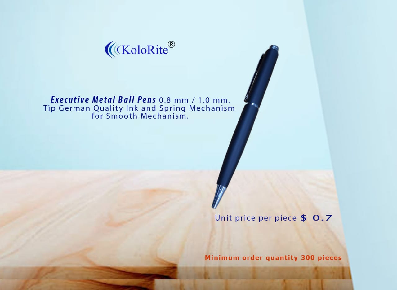 Executive metal ball pens